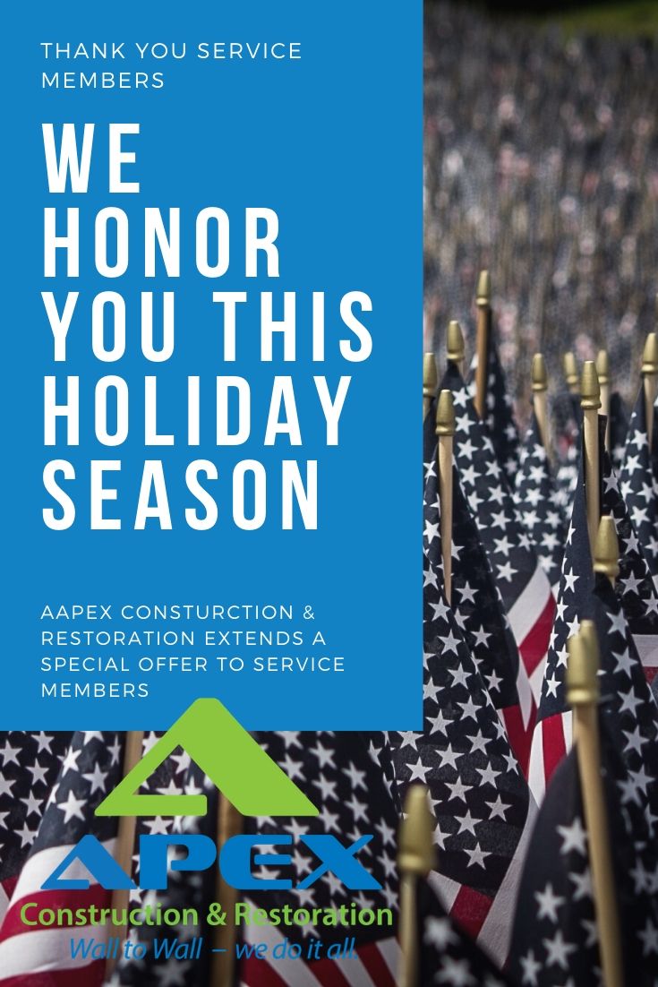Thank You Military Service Member - Aapex Restoration & Remodeling LLC